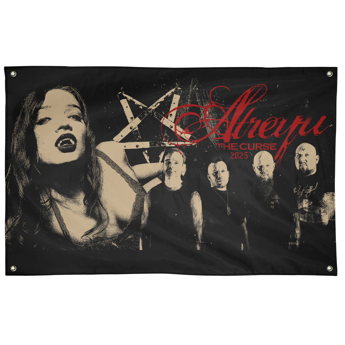 THE CURSE 2025 WALL FLAG – Atreyu